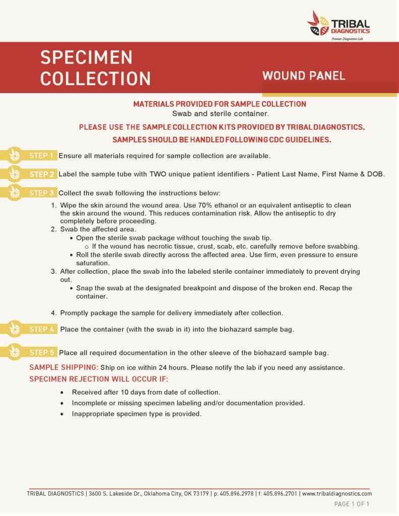 COLLECTION GUIDES - Tribal Diagnostics